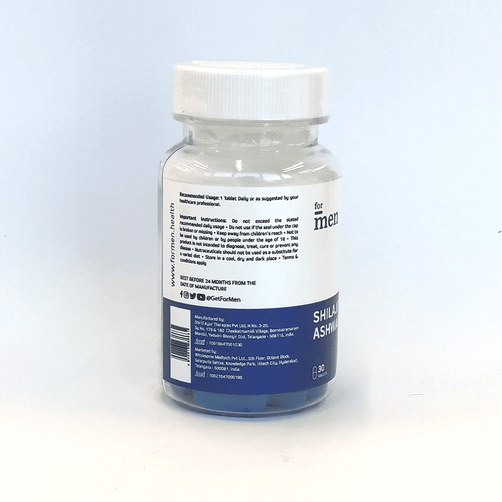 ForMen Manhood Booster Kit (Shilajith+Ashwagandha, Erection Tablets ...