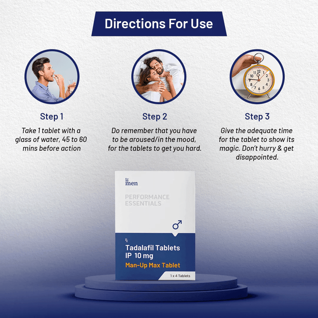 Man Up Max Tablets | Best Erecton / Get hard Tablets (Tadalfl) for Men ...