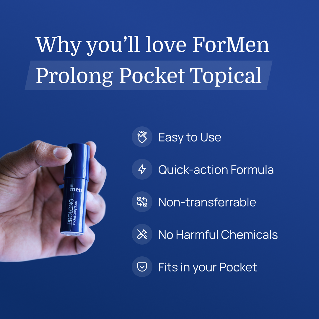Pocket Delay Spray for Men – Helps Improve Control & Timing – Formen Health
