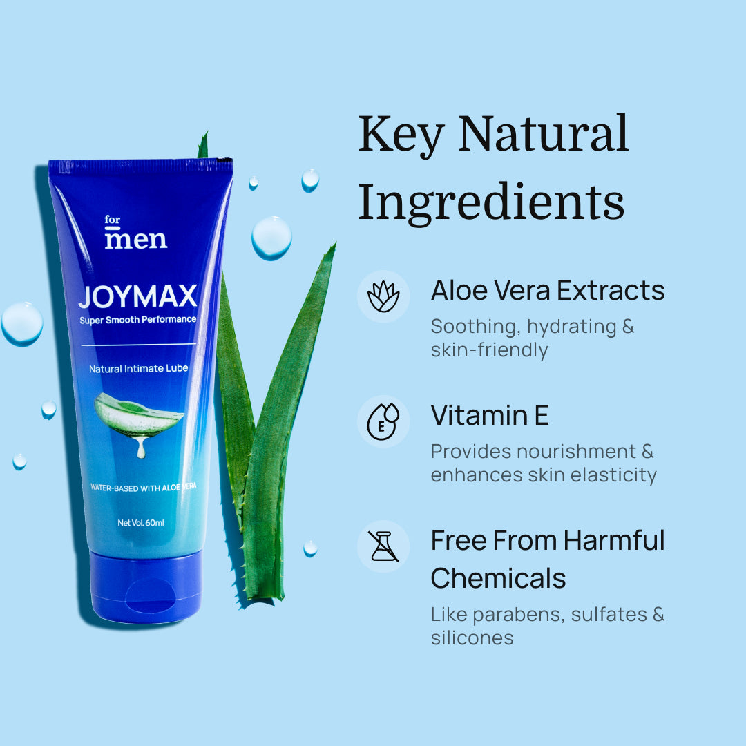JoyMax Intimate Lube Gel – Aloe Infused Water-Based Formula (60 ml ...