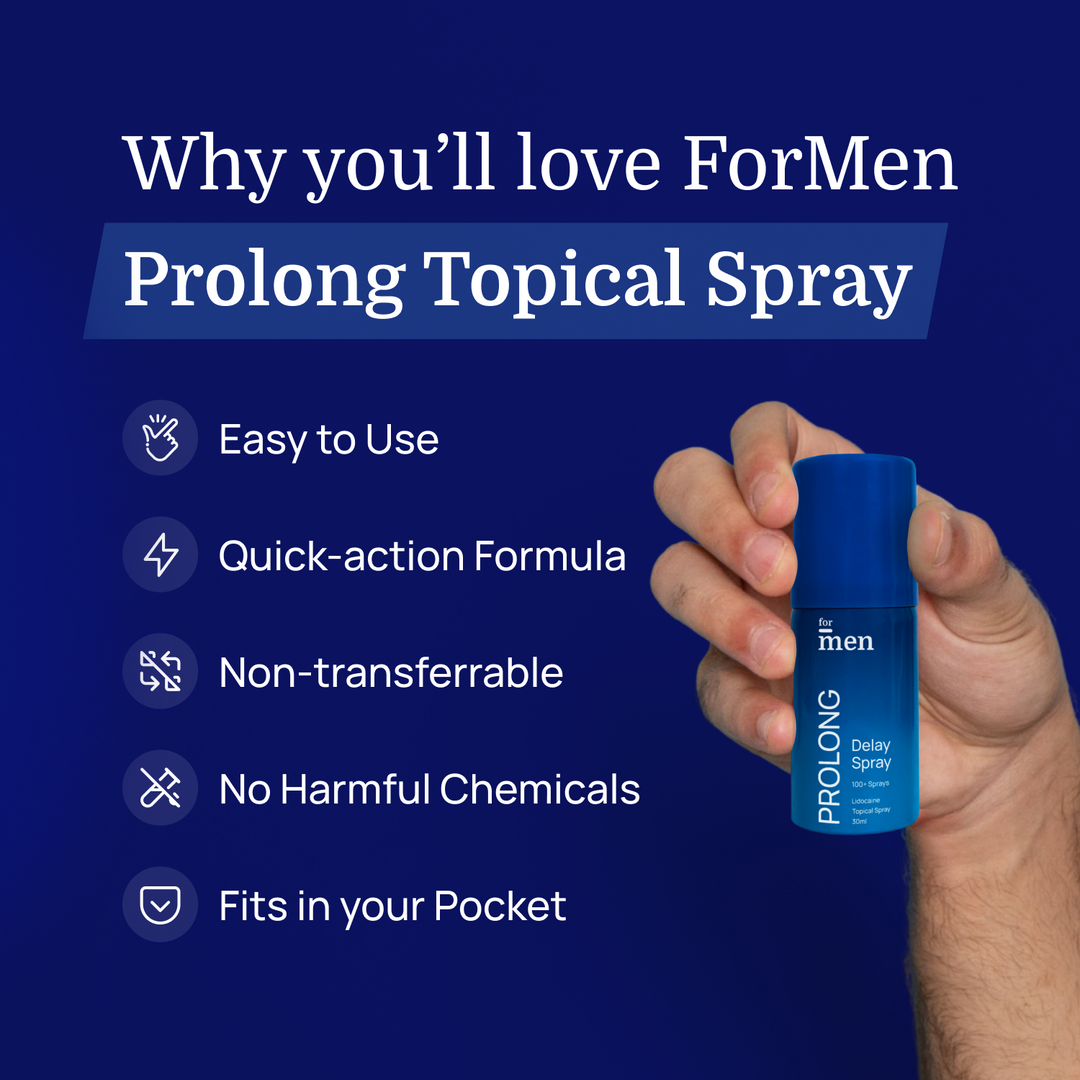 Prolong Delay Spray for Men – Helps Improve Control & Timing – Formen ...